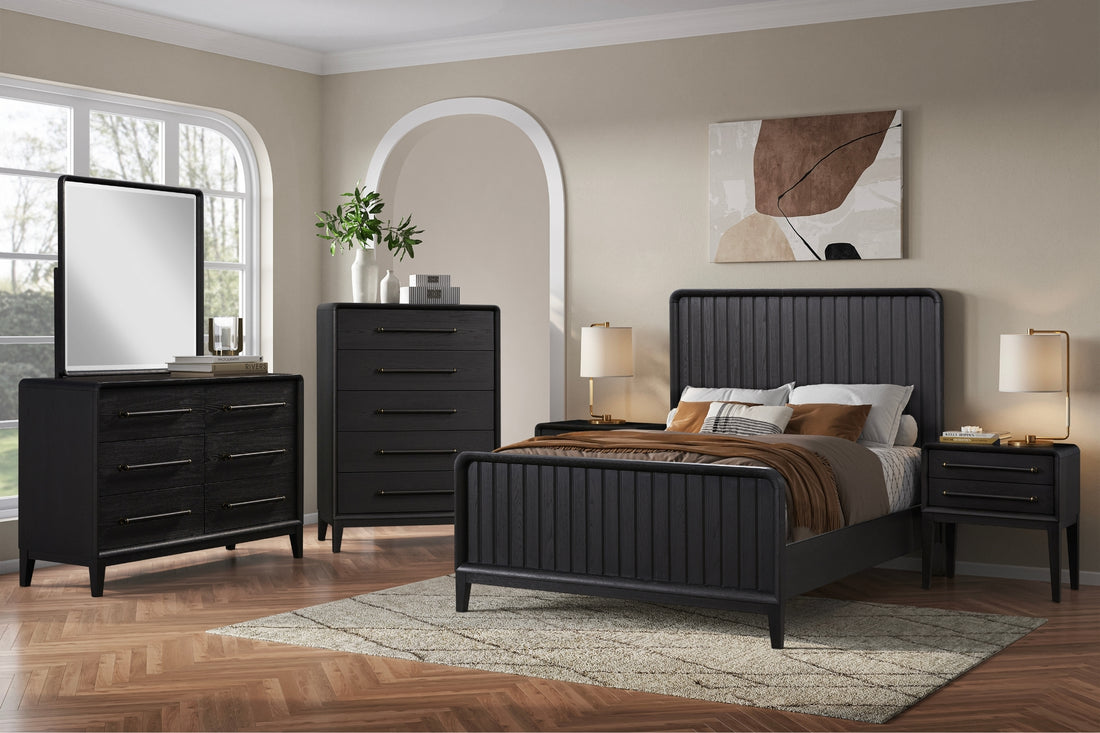 Elure Peppercorn Panel Bed – Bernards Furniture